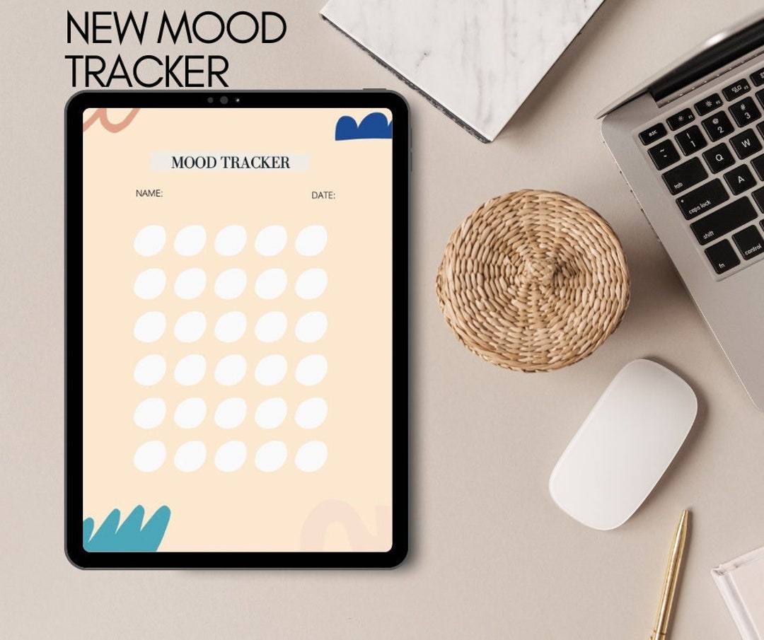 Mood Tracker Planner Printable, Instant Download, Daily Planner ...