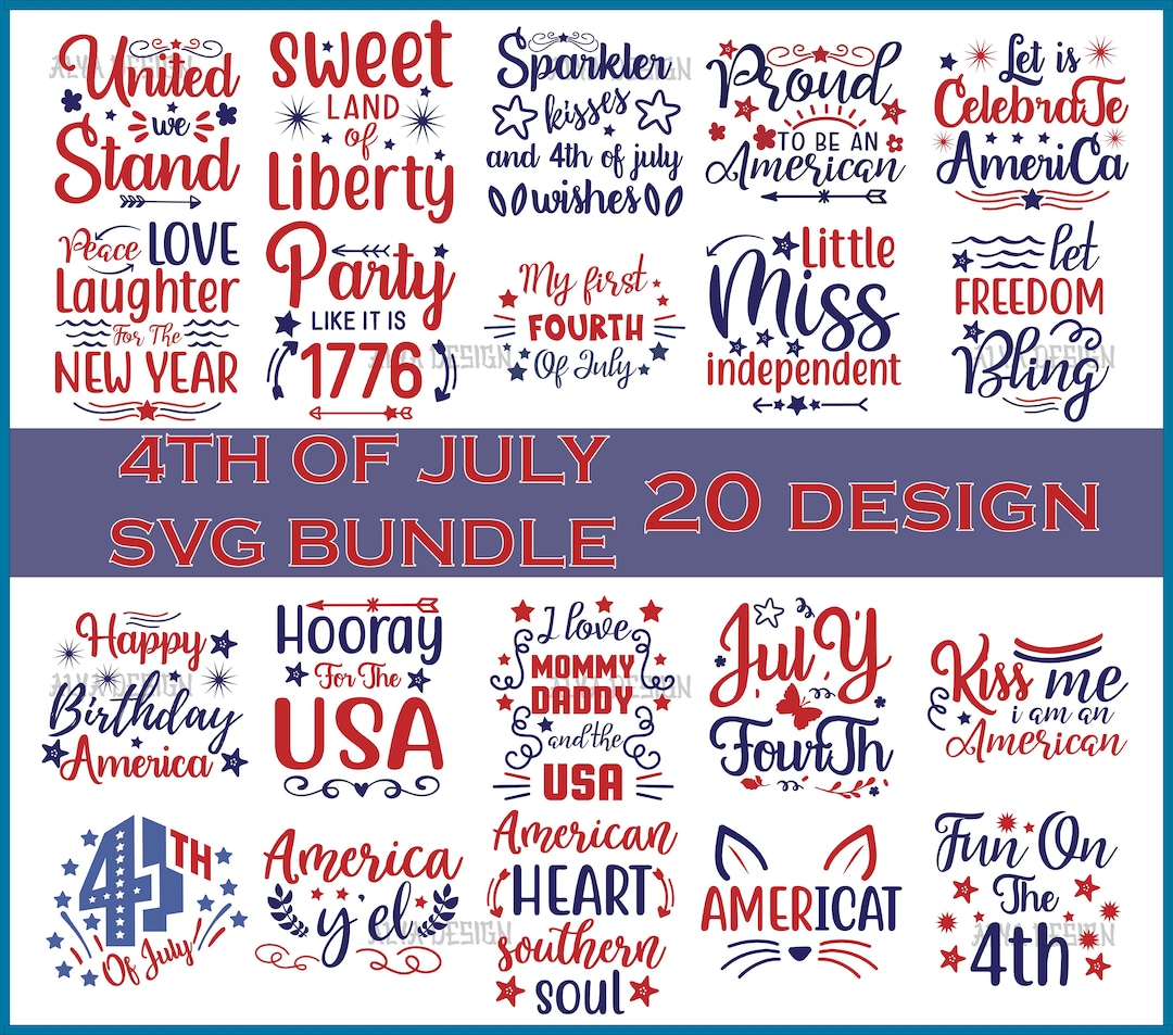 4th of July SVG Bundle, July 4th SVG, America Svg, Fourth of July Svg ...
