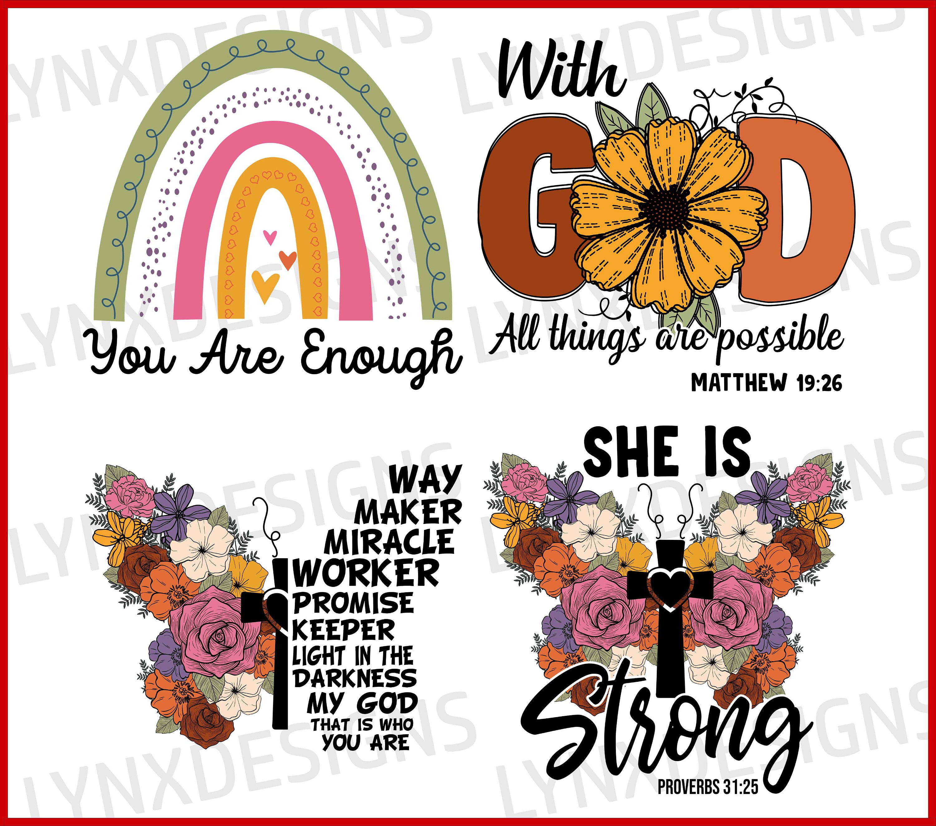 Christian Png Bundle Christian Png Sublimation Faith Png - Etsy
