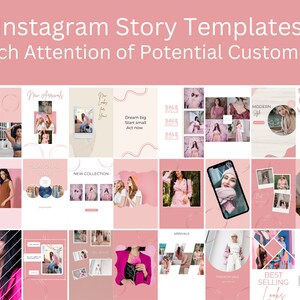 Pink Girly Instagram Posts Template Bundle in Square, Portrait, and ...