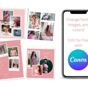 Pink Girly Instagram Posts Template Bundle in Square, Portrait, and ...