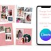 Pink Girly Instagram Posts Template Bundle in Square, Portrait, and ...