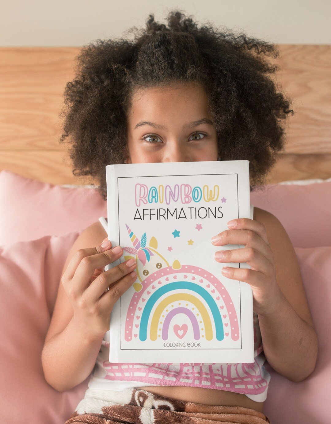 Rainbow Affirmations Coloring Book - Etsy