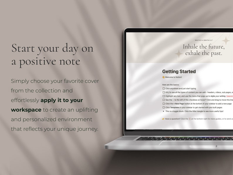 MINIMAL Inspirational Notion Covers | Beige Aesthetic | Motivational ...