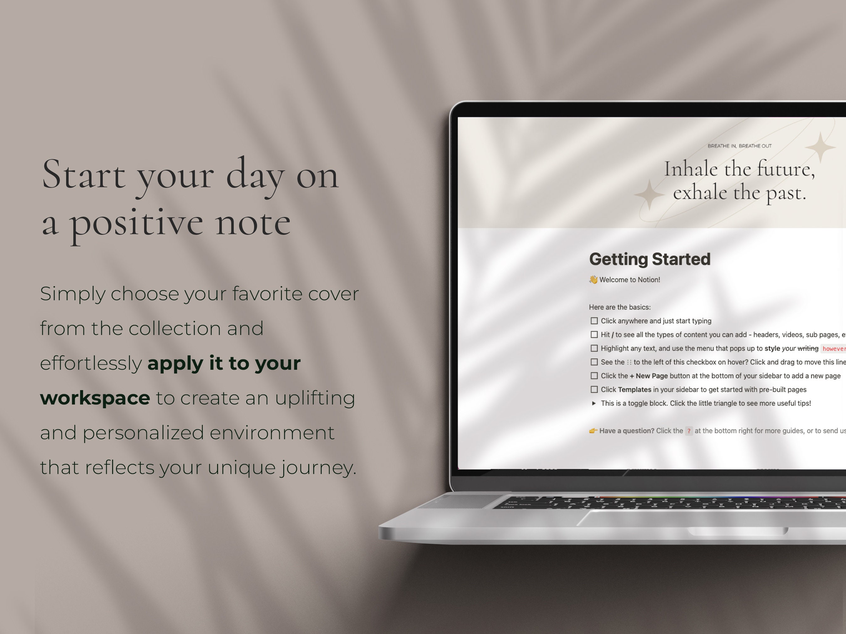 MINIMAL Inspirational Notion Covers | Beige Aesthetic | Motivational ...