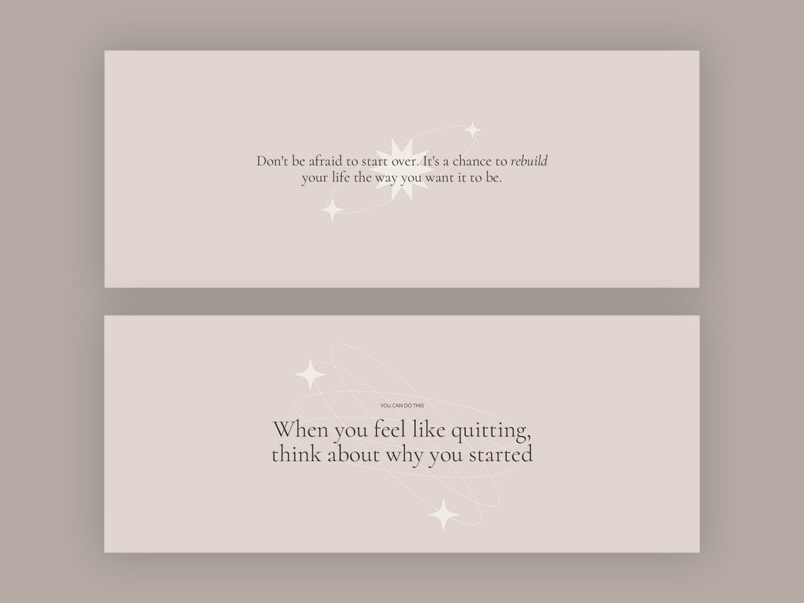 MINIMAL Inspirational Notion Covers | Beige Aesthetic | Motivational ...