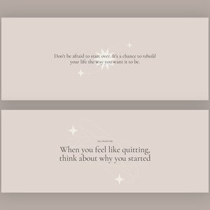 MINIMAL Inspirational Notion Covers | Beige Aesthetic | Motivational ...