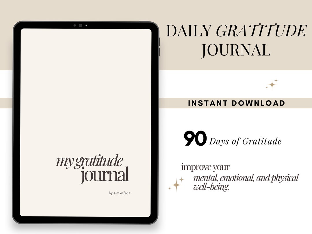 Gratitude Journal Digital Download & Print Daily Gratitude - Etsy