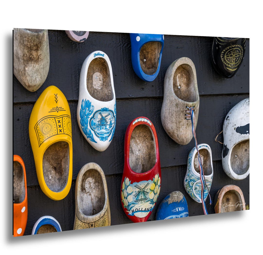 Colorful Dutch Wooden Clogs Wall Display Holland Photo - Etsy