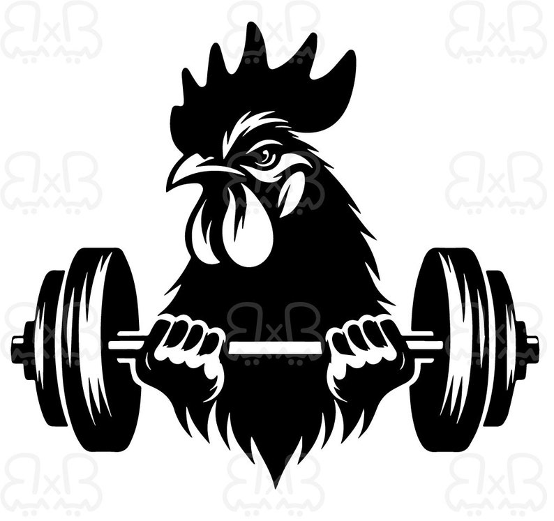 Gallo con logotipo de barra SVG Cricut svg, Cameo svg, archivo ...