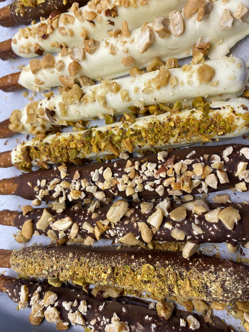 Gourmet Chocolate Covered Pretzels: Sweet & Salty Treats - Etsy