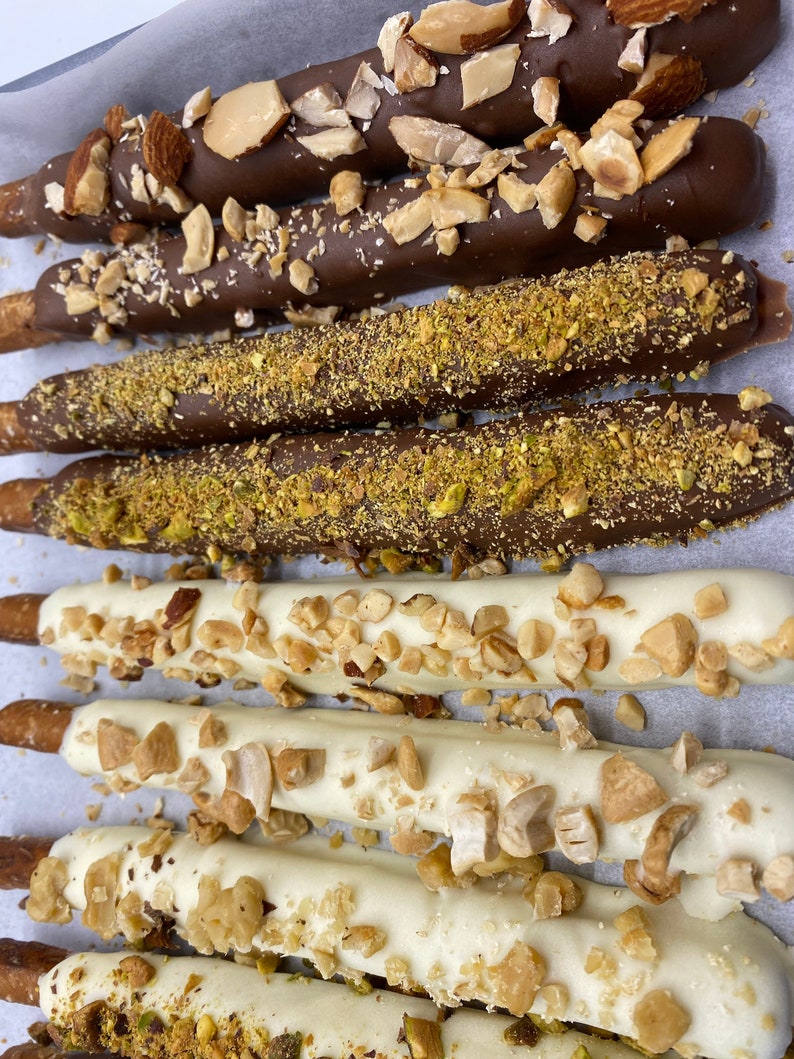 Gourmet Chocolate Covered Pretzels: Sweet & Salty Treats - Etsy