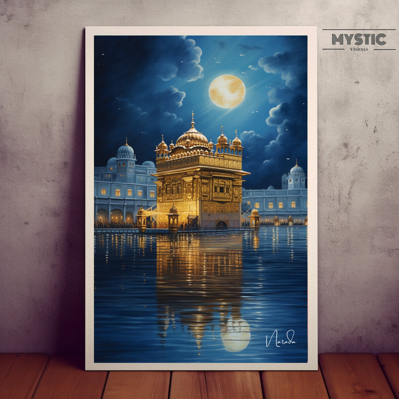 Sikh Wall Art Golden Temple Digital Download Sikh Art Painting Sikh ...