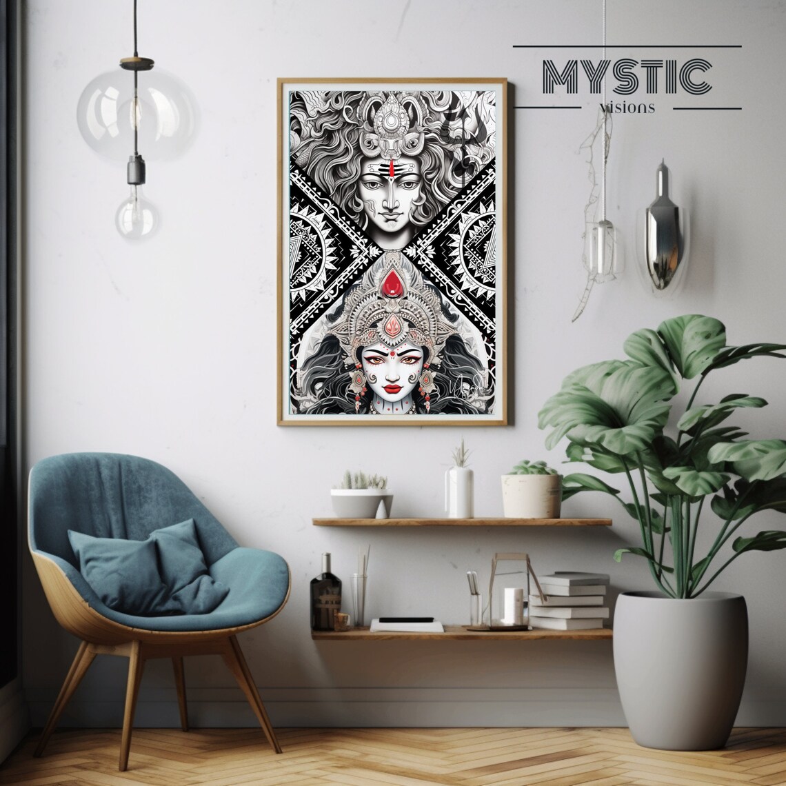 Shiva Shakti Painting, Instant Download,shiva Shakti Poster, Shiva ...