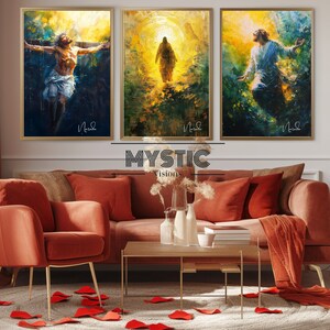 Jesus Christ Art, Easter Wall Art, Christian Decor, Church Wall Decor ...