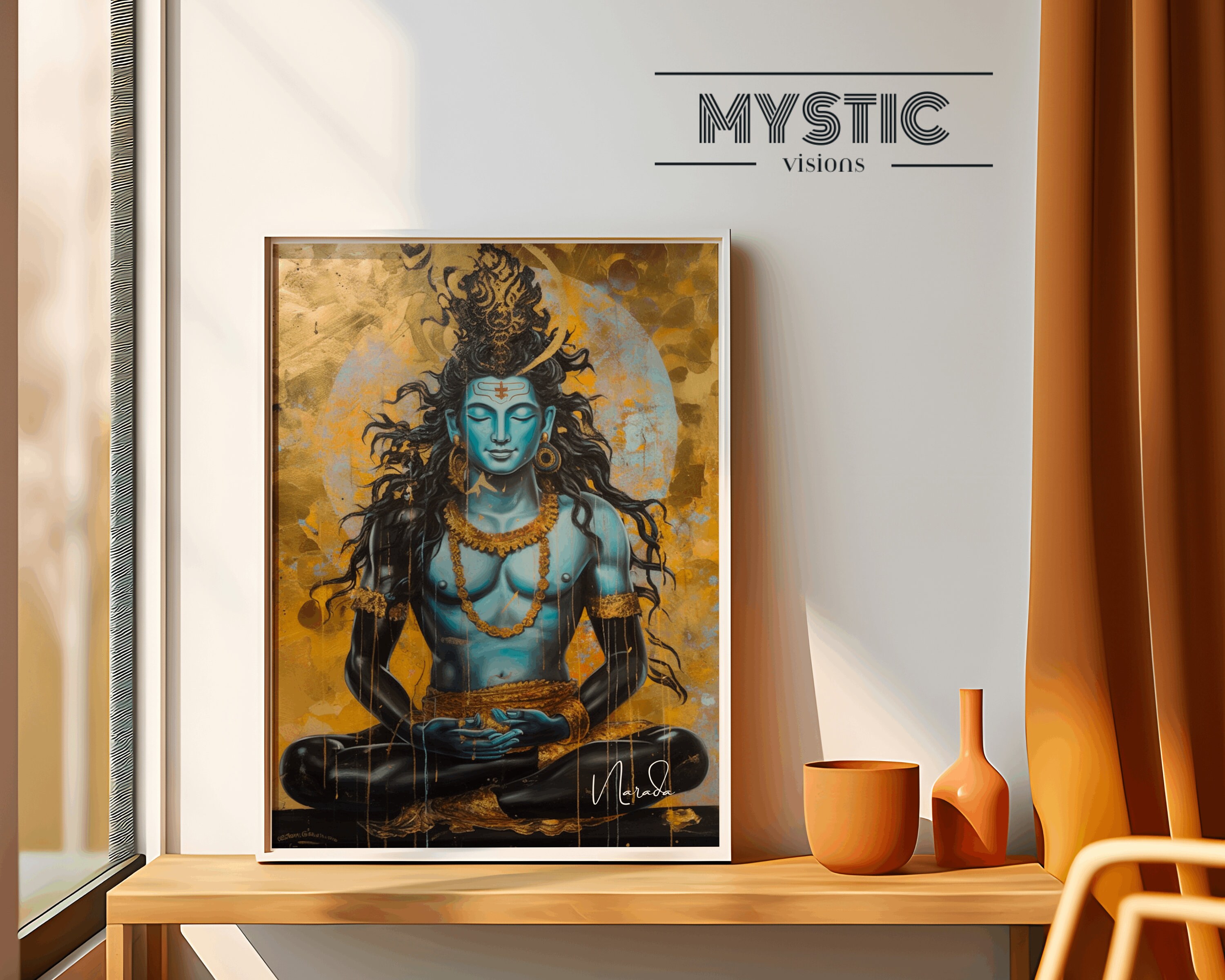 Shiva Wall Art, Hindu God Illustration, Hindu God Art, Hindu Artwork ...
