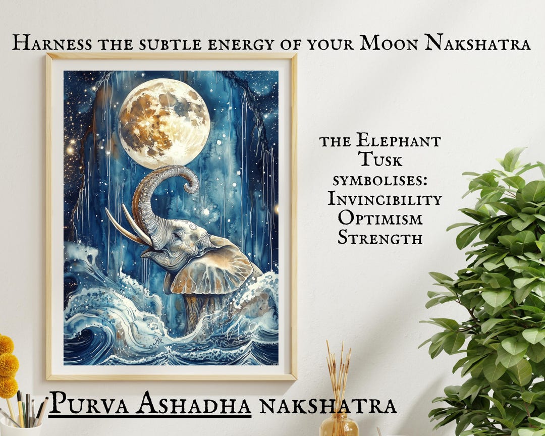 Moon Nakshatra Artwork, Custom Made Vedic Astrology Artwork, Vedic ...