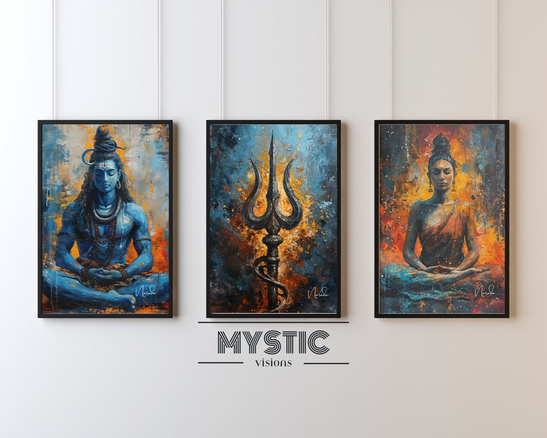 Shiva Shakti Painting, Instant Download,shiva Shakti Wall Decor, Shiva ...