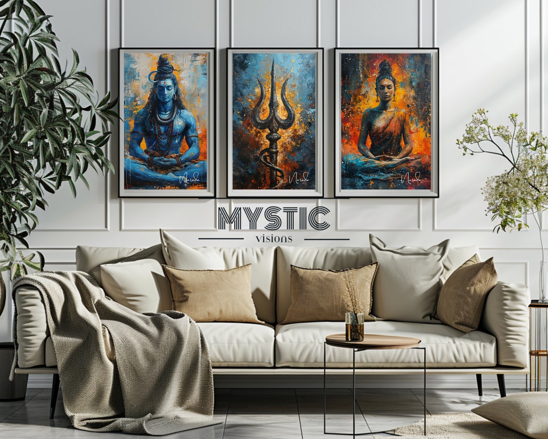 Shiva Shakti Painting, Instant Download,shiva Shakti Wall Decor, Shiva ...