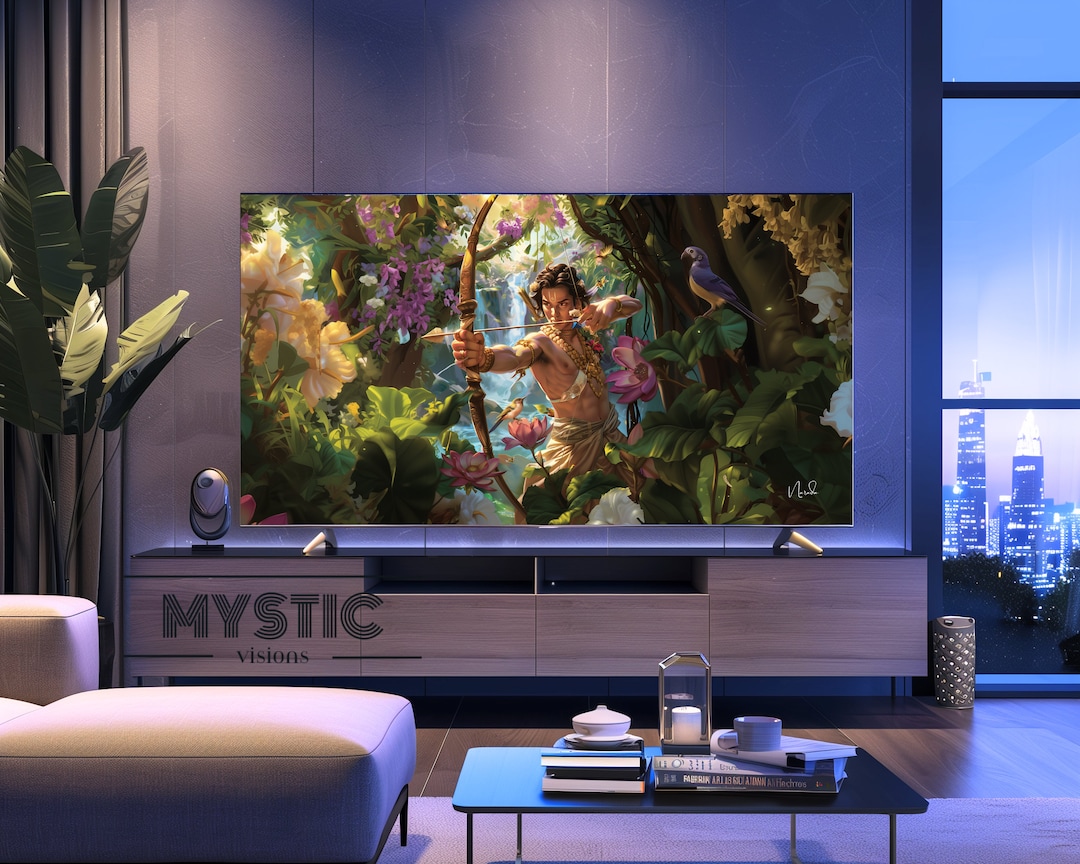Lord Rama Smart TV Wallpaper, Ultra HD Hindu Art (digital Download) - Etsy