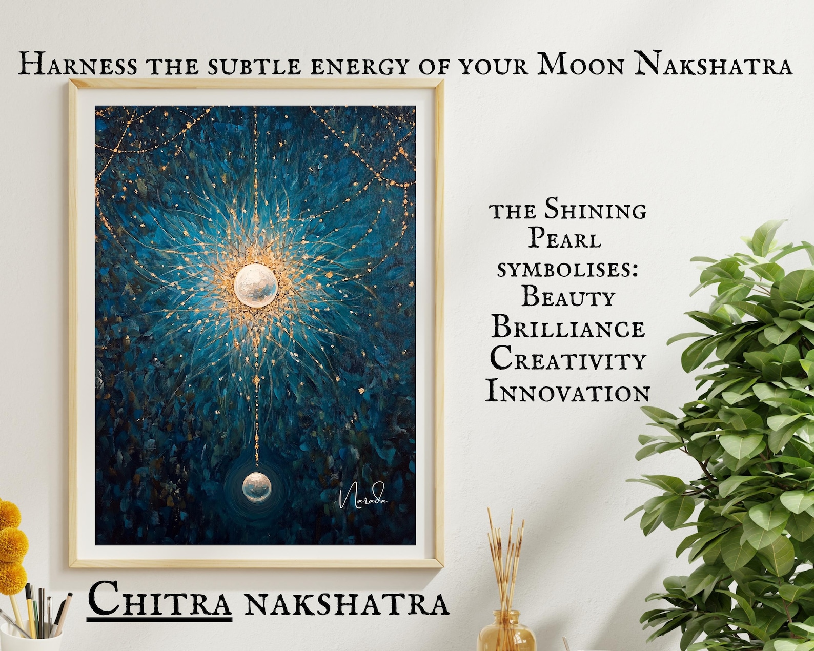 Custom Moon Nakshatra Art, Vedic Astrology Print (digital Download) - Etsy