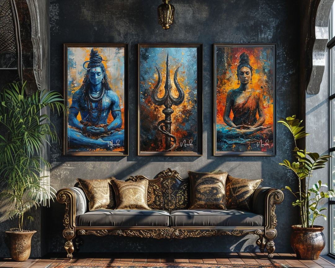 Shiva Shakti Painting, Instant Download,shiva Shakti Wall Decor, Shiva ...