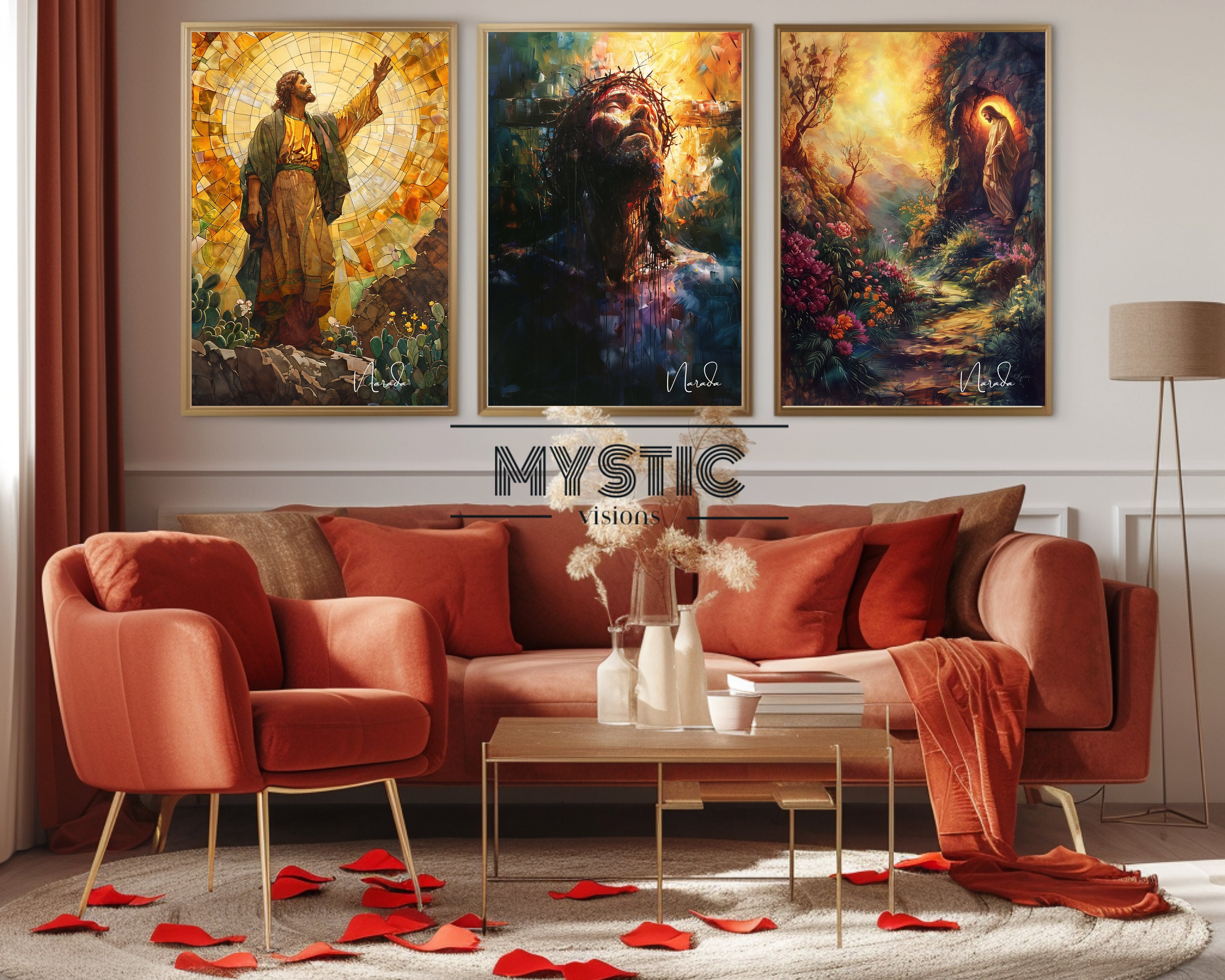 Jesus Christ Art, Easter Wall Art, Christian Decor, Church Wall Decor ...