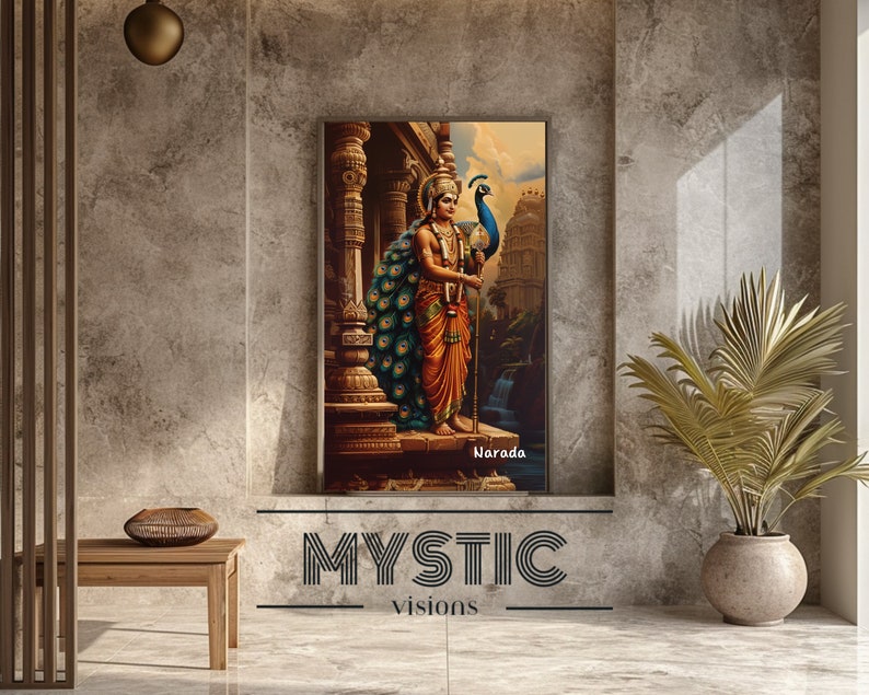 Muruga Painting, Kartikeya Digital Print, Muruga Spiritual Illustration ...