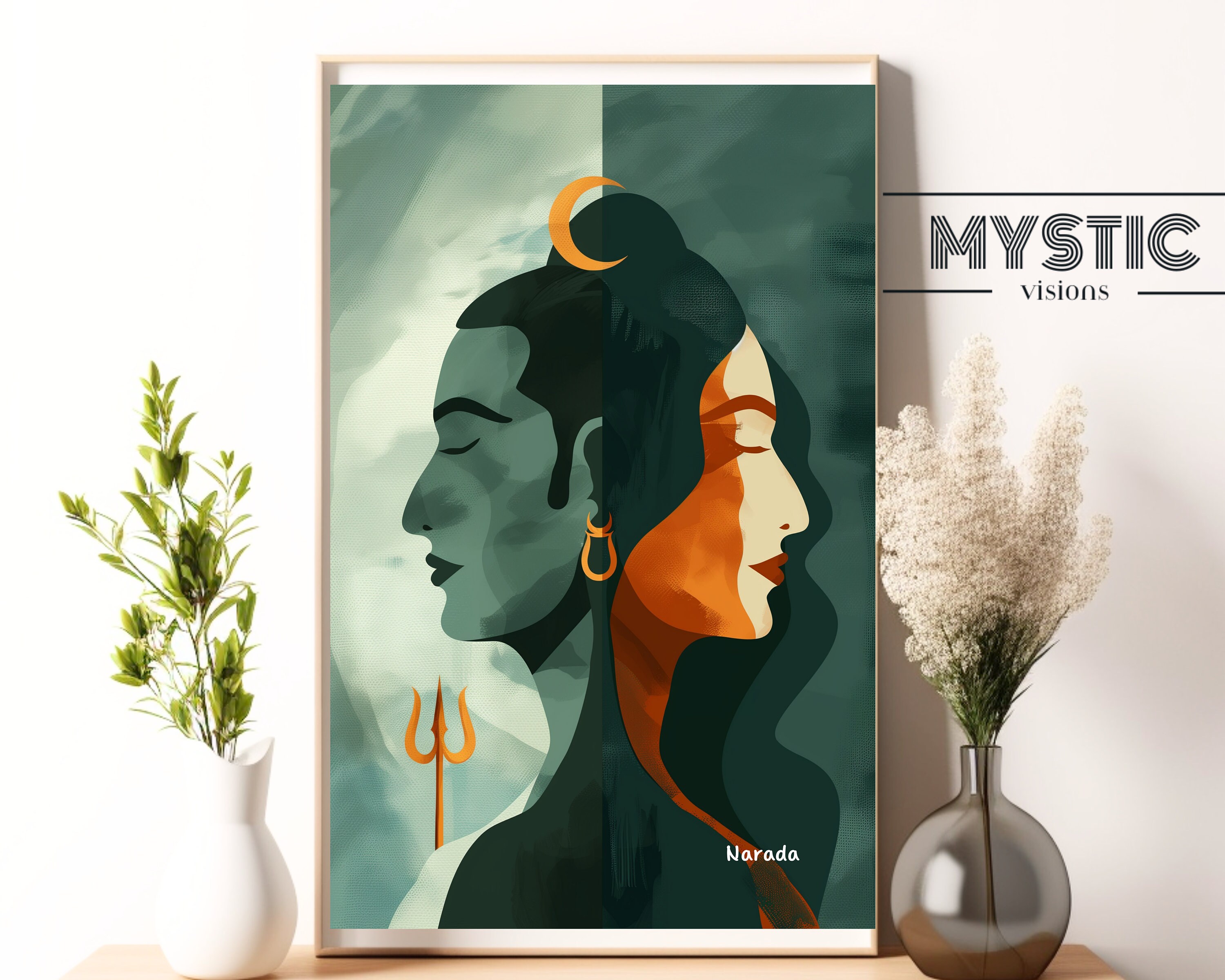 Abstract Shiva Shakti Painting,instant Download,shiva Shakti Wall Decor ...