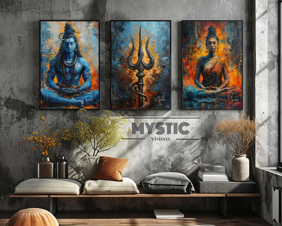 Shiva Shakti Painting, Instant Download,shiva Shakti Wall Decor, Shiva ...