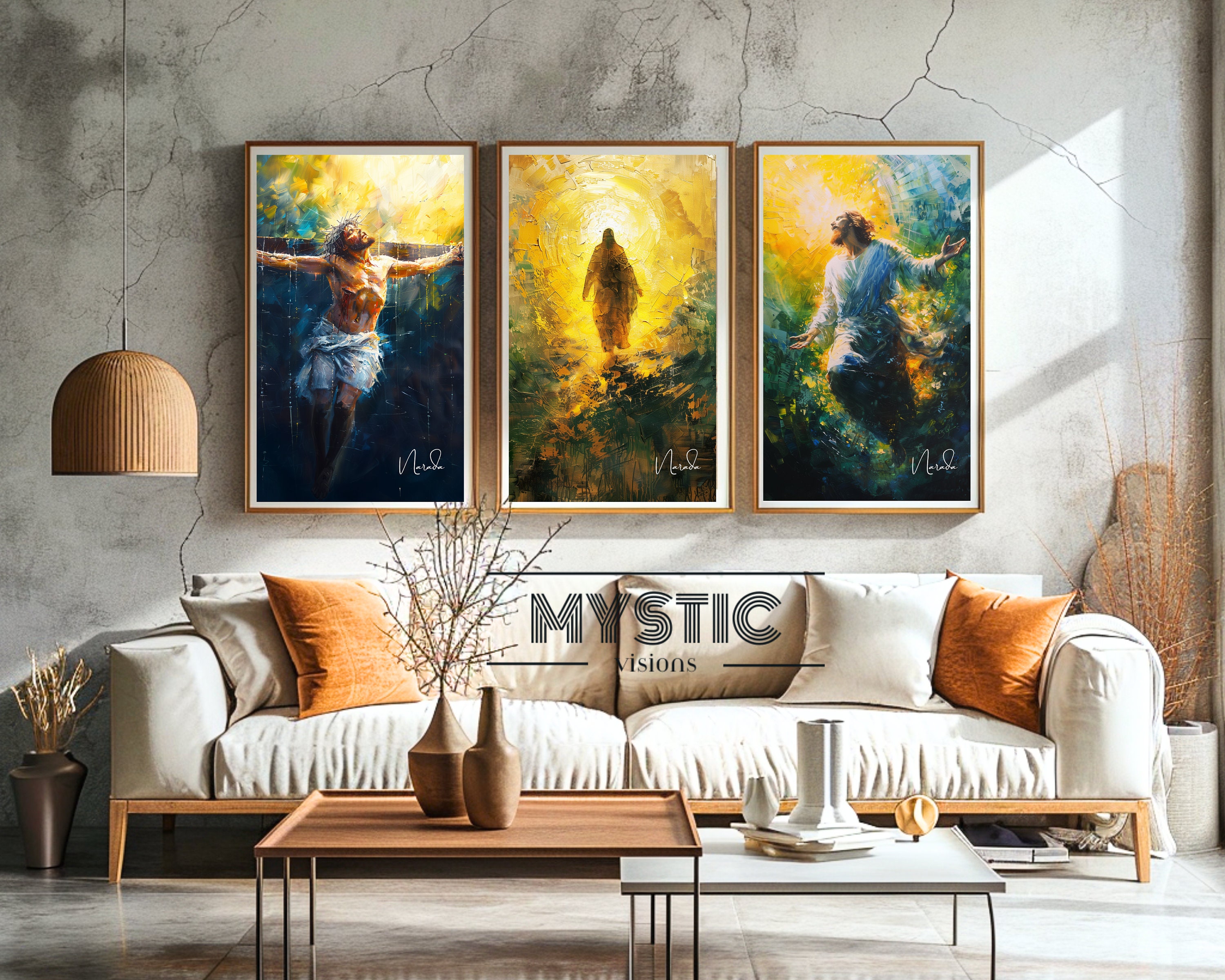 Jesus Christ Art, Easter Wall Art, Christian Decor, Church Wall Decor ...