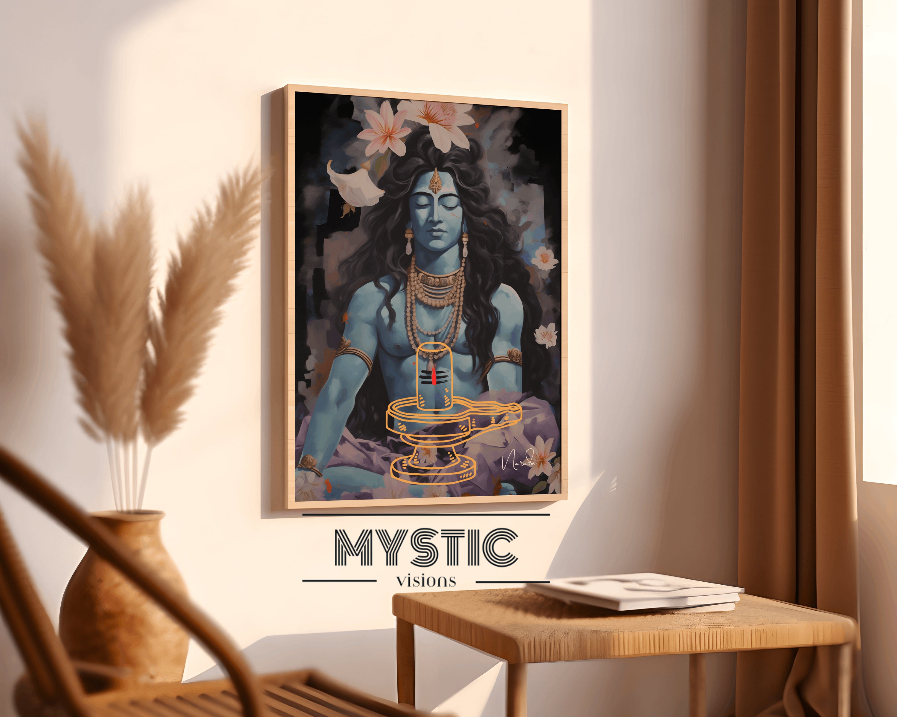 Shiva Wandkunst, Hindu Gott, Lord Shiva Druck, Shiva Lingam Kunst, Shiva Malerei, Hindu Kunst ...