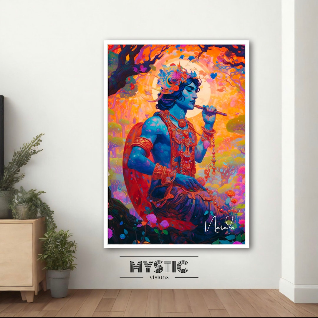 Krishna Wall Art, Hare Krishna Digital Download,hindu Wall Art, Hindu ...