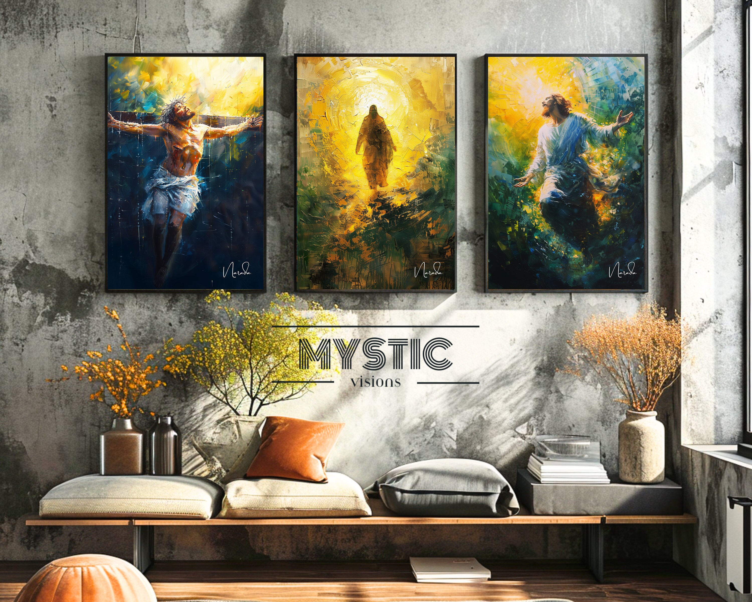 Jesus Christ Art, Easter Wall Art, Christian Decor, Church Wall Decor ...