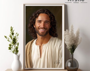 Jesus Christ Poster Wall Art Modern Christian Catholic Decor - Etsy
