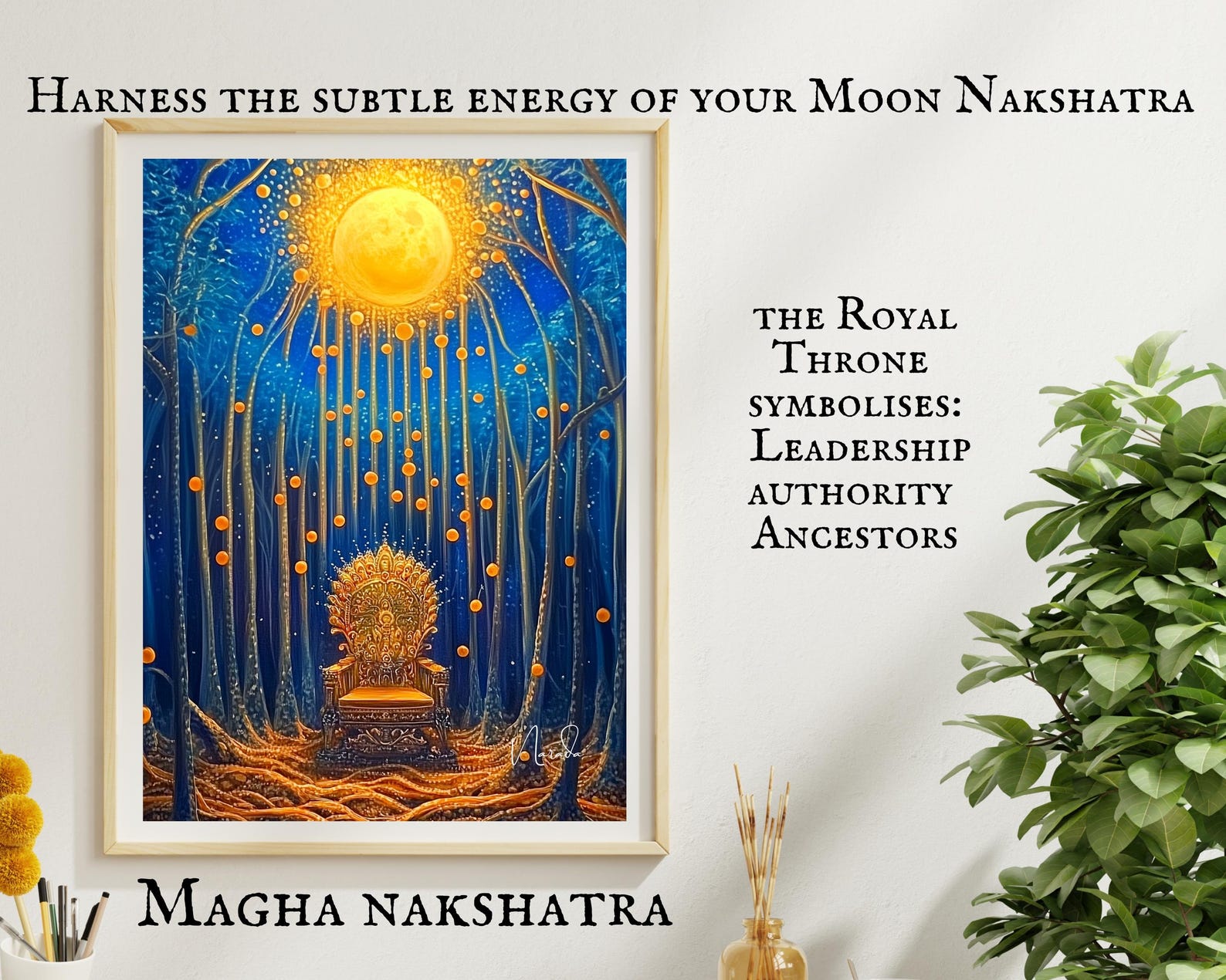 Custom Moon Nakshatra Art, Vedic Astrology Print (digital Download) - Etsy