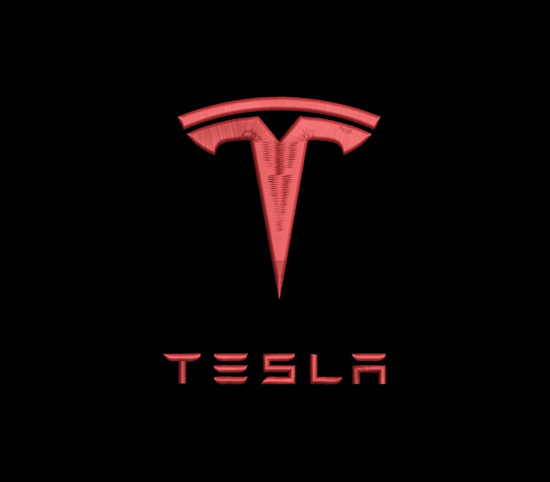 Tesla Symbol 2 Sizes Embroidery Design - Etsy