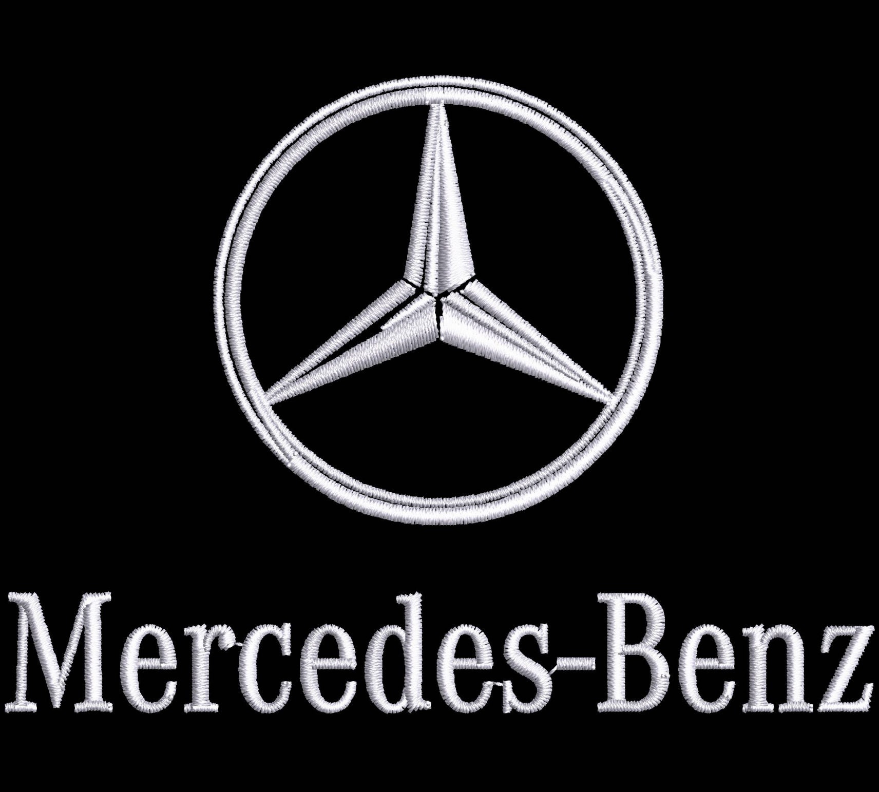 Symbole Mercedes-Benz 2 tailles de broderie - Etsy France