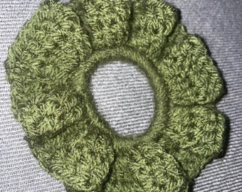 Jumbo Two Colour Handmade Crochet Scrunchie - Etsy