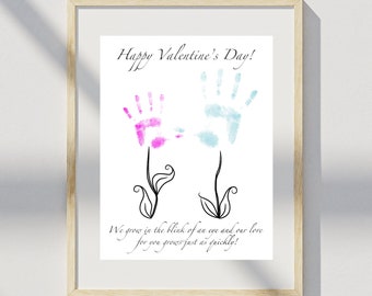 You Make My Heart Flutter Valentine's Day Butterfly Handprint Art ...