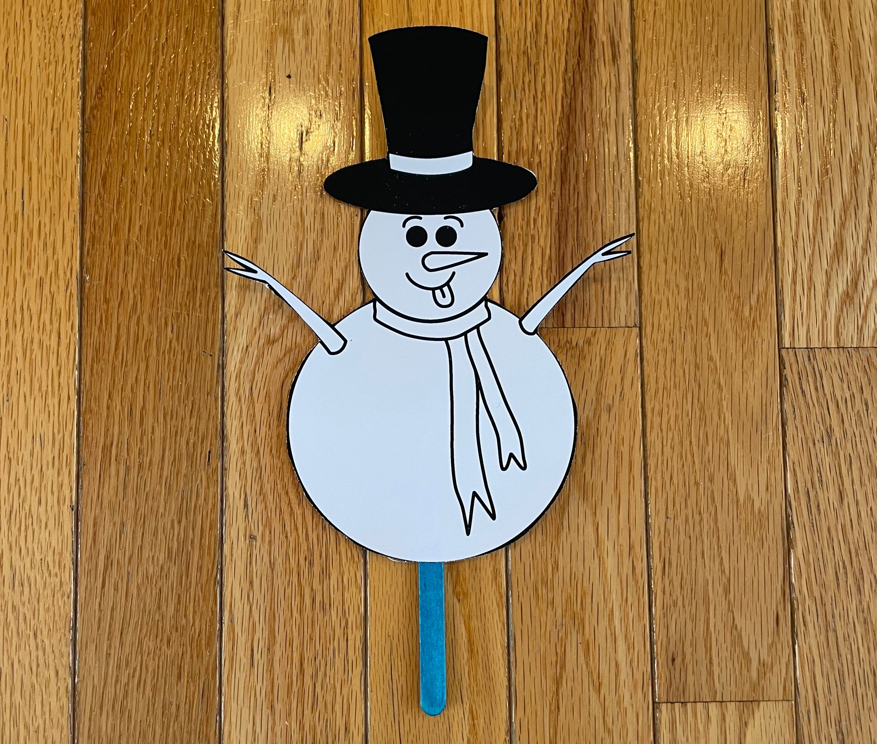 Snowman Emotions Stick Puppets - Etsy