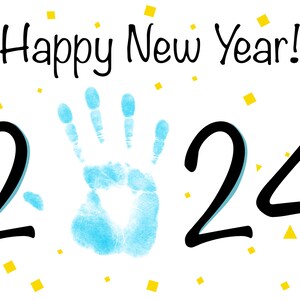 Happy New Year 2024 Handprint Activity - Etsy