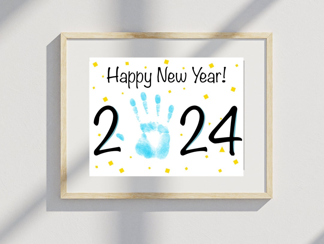 Happy New Year 2024 Handprint Activity - Etsy