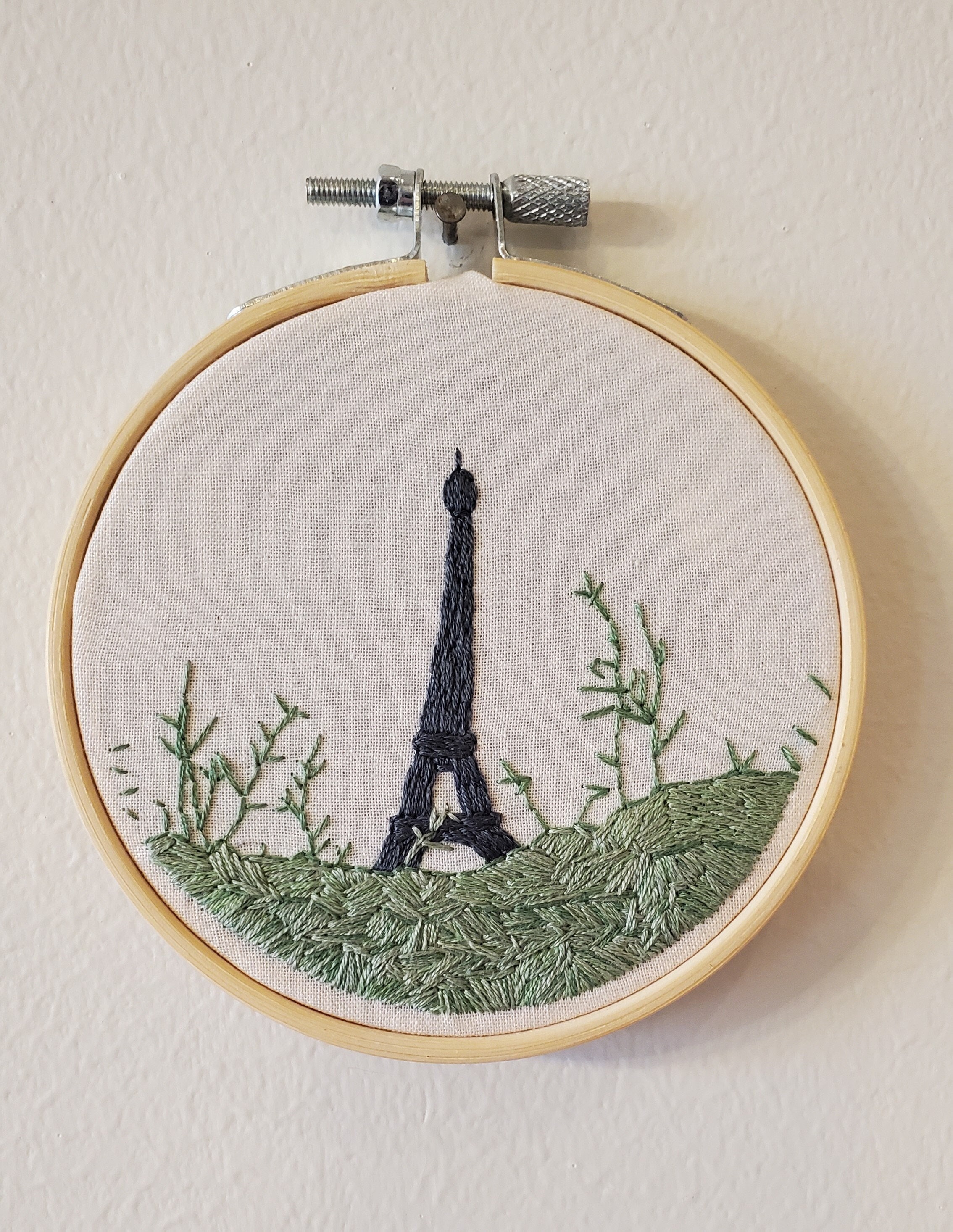 Eiffel Tower Hand Embroidery - Etsy