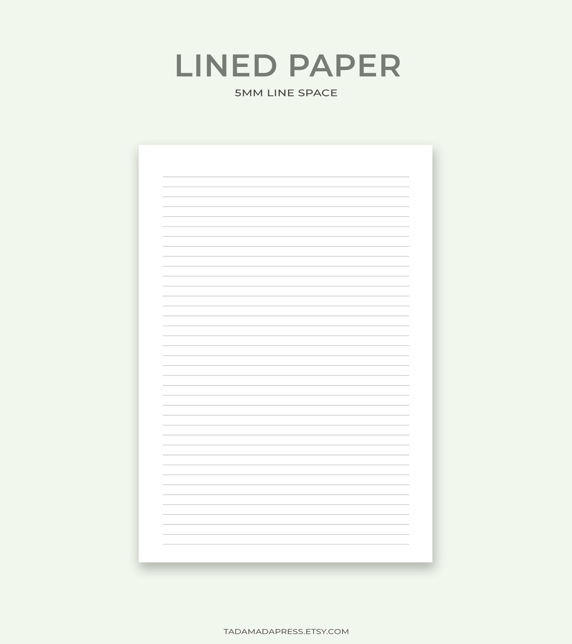 Printable Dotted, Lined Ruled Note, Graph Paper Digital Templates, Best ...
