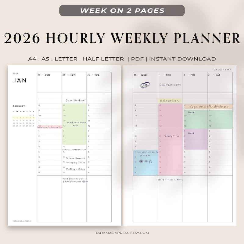 Space Art Weekly Planner - Etsy