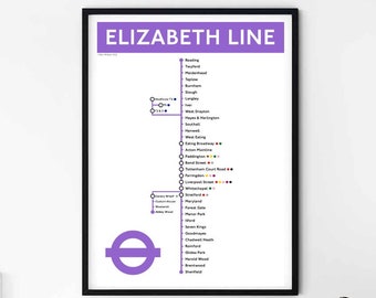 London Underground Metropolitan Line Tube Carriage Map Diagram - Etsy