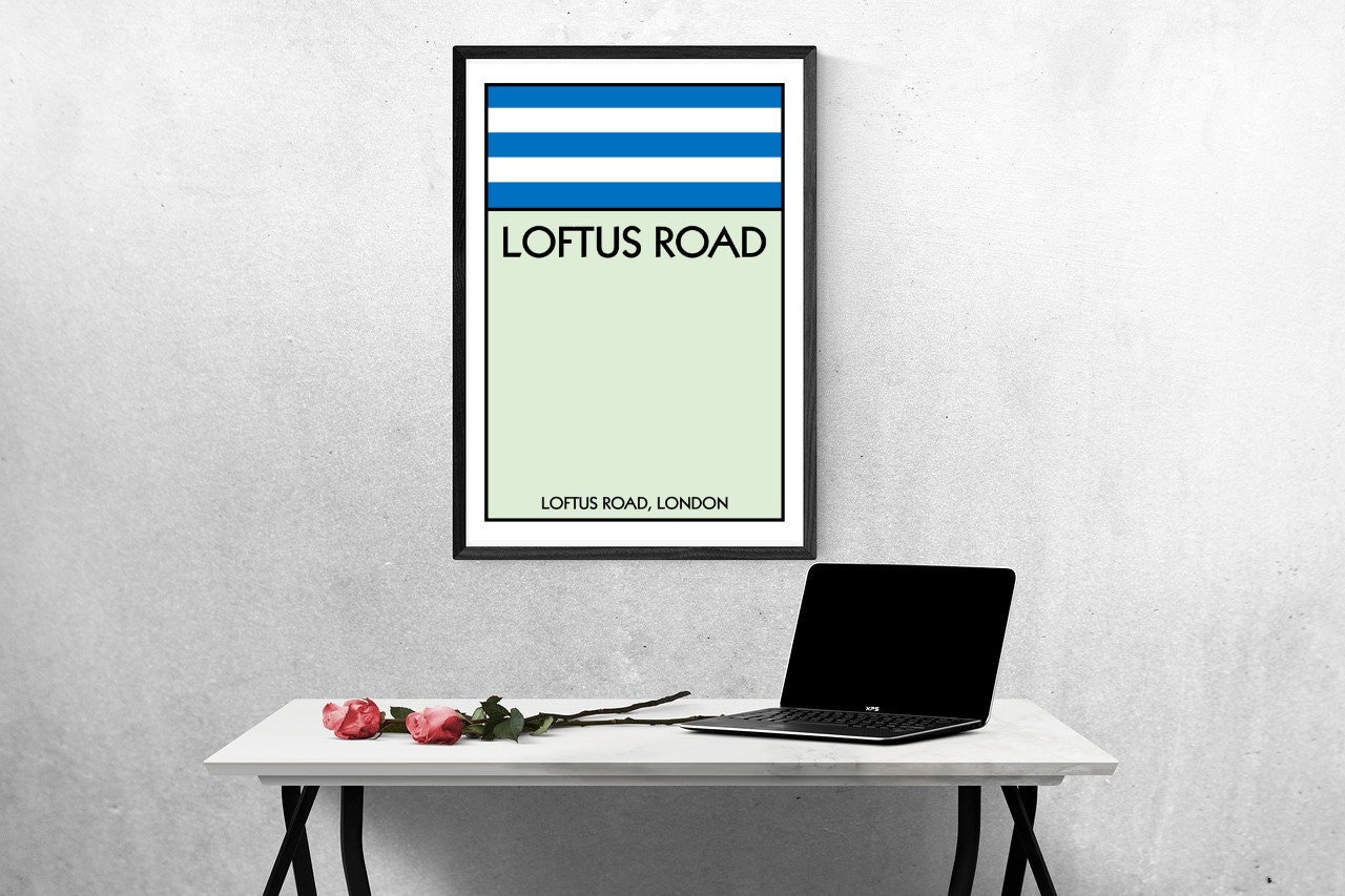 QPR Monopoly Poster / Loftus Road / Football Poster / QPR Gift - Etsy