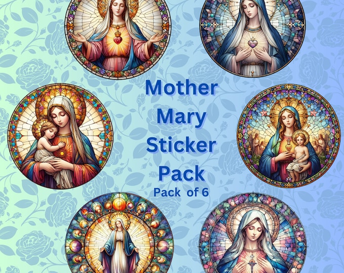 Virgin Mary Sticker Mother of Consolation Religious Gifts Holy Art ...
