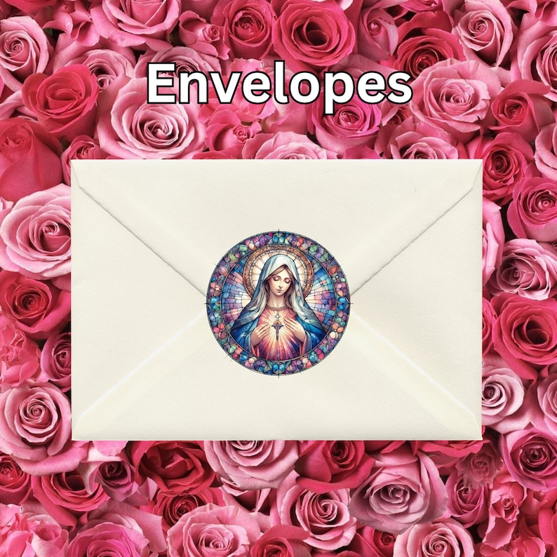 Blessed Virgin Mother Mary Stickers Christian Catholic Gift For - Etsy